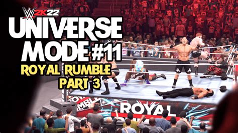 Wwe 2k22 Universe Mode Royal Rumble Part 3 11 Rwrasslin
