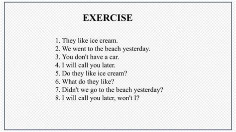 Sentence With Its Types And Formulas Grammar Ppt