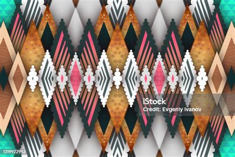 다른 색상과 질감 배경 템플릿의 기하학적 마름모 날카로운 삼각형 색 디자인 요소의 패턴 기하 도형에 대한 스톡 벡터 아트 및 기타 이미지 기하 도형 다양 다중 색상