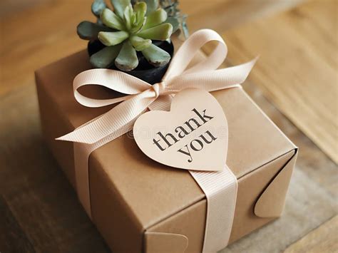 Handmade Thank You T Box With Employee Recognition Theme Stock