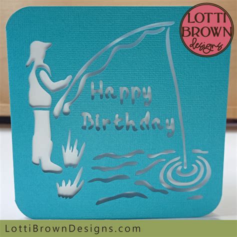 Fishing Birthday Card Templates