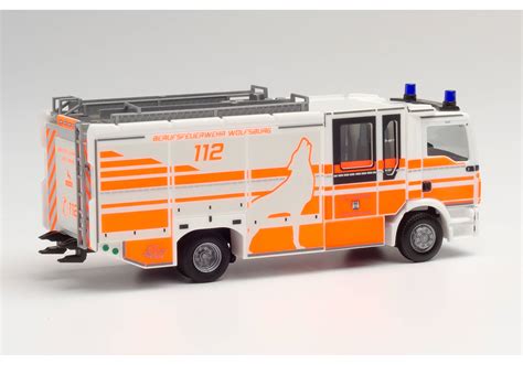 Herpa Man Tgm Ziegler Z Cab Fire Truck Fire Department Wolfsburg 095310