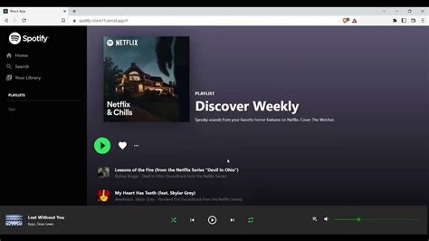 Spotify Clone using ReactJS - YouTube