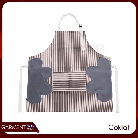 Jual Celap Apron Masak Celemek Dapur Bahan Kain Tahan Air Dan Minyak