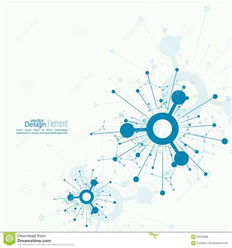 array with dynamic emitted particles stock vector illustration of