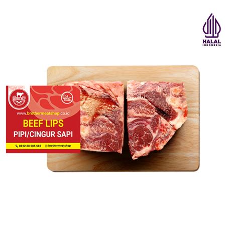Jual Beef Lips Daging Cingur Pipi Sapi 500gr Halal Shopee Indonesia