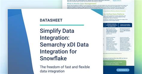 Semarchy On Linkedin Simplify Data Integration Semarchy Xdi For Snowflake