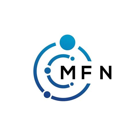 Mfn Letter Technology Logo Design On White Background Mfn Creative
