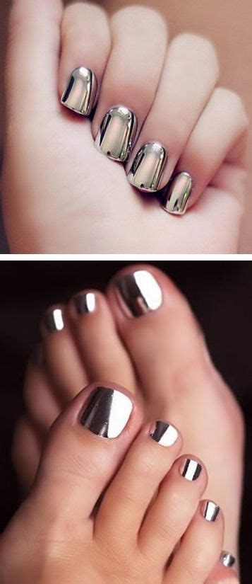 Beautiful Metallic Chrome Nail Art Designs And Tutorial