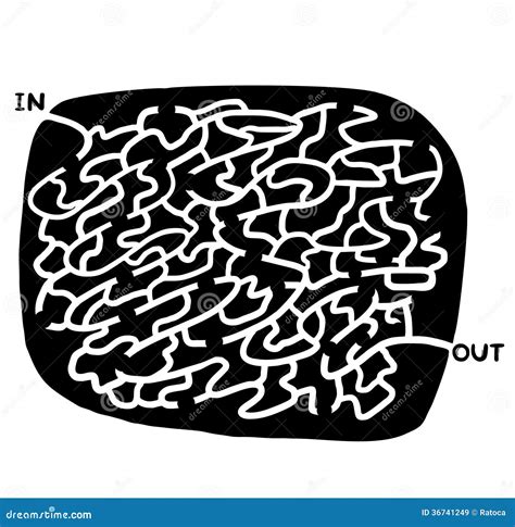 Small Maze Stock Vector Illustration Of Pleasure Distraction 36741249