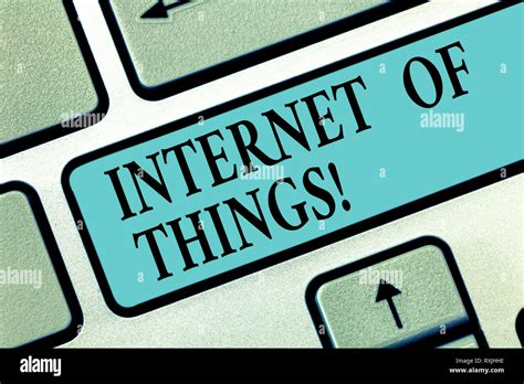 Handwriting Text Writing Internet Of Things Concept Meaning Interconnection Via Internet