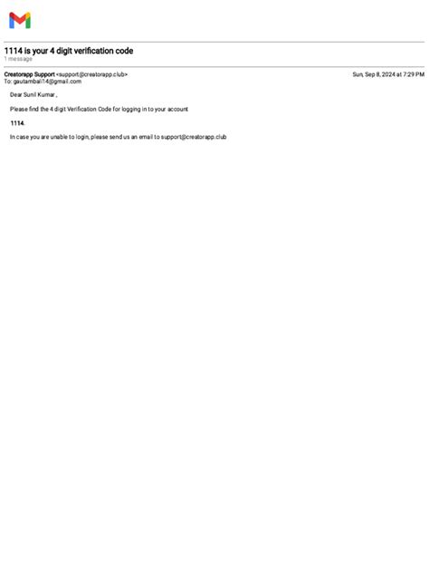 Gmail 1114 Is Your 4 Digit Verification Code Pdf