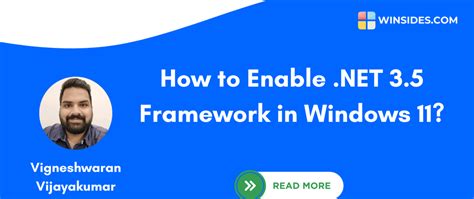 how to enable 3 5 framework in windows 11 dev community