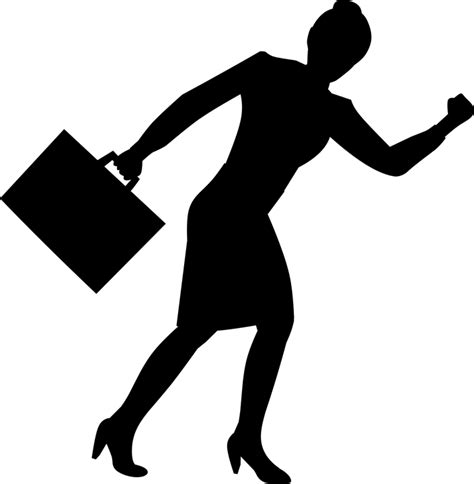 Silhouette Leaving Work To Free Vector Graphic On Pixabay
