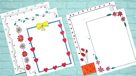 Diy A4 Size Paper Border Design Border Design Divyani 60 Off