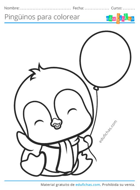 Dibujos De Pingüinos Para Colorear Descargar Gratis Pdf