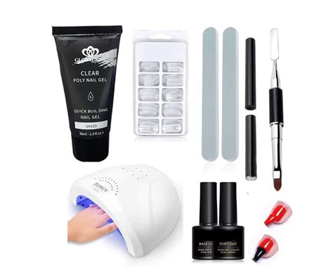 Coslifestore Polygel Nail Extension Kit Beginners Kit With Full Size