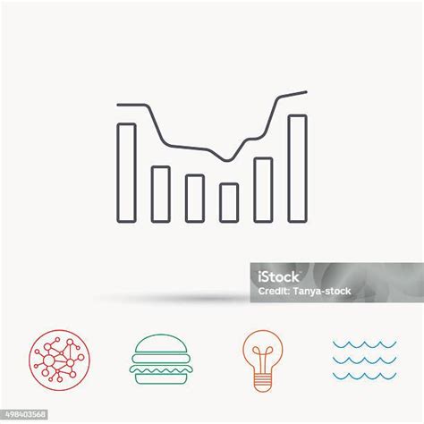 Dynamics Icon Statistic Chart Sign Stock Illustration Download Image
