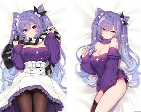 Genshin Impact Keqing Dakimakura Anime Hugging Body Pillow Cover Case