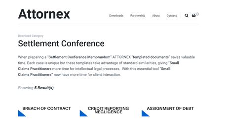 Settlement Conference Memorandum Templates Attornex
