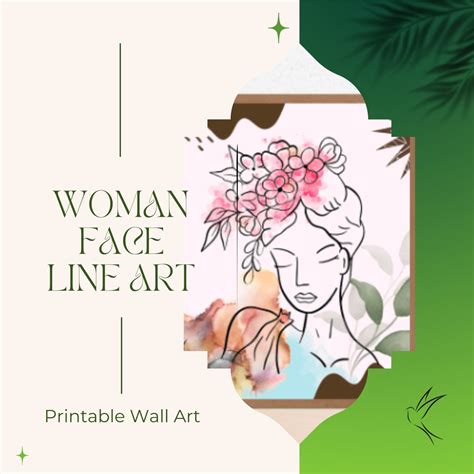 Female Face Line Art Woman Master Bundles