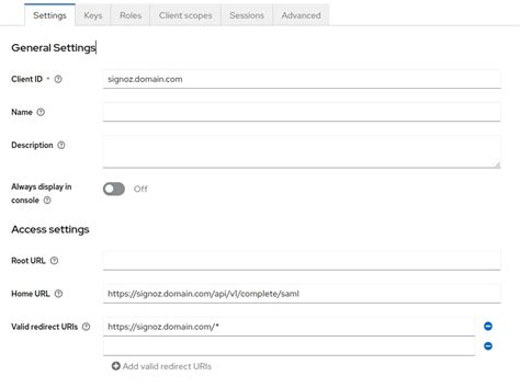 Setting Up Sso Saml 20 With Keycloak Signoz