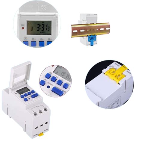 Lcd 16240v Ac Programmable Din Type Digital Timer Controller 220 240