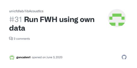 Run Fwh Using Own Data · Issue 31 · Unicfdlablibacoustics · Github