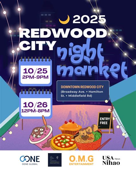 Redwood City Night Market Caltrain
