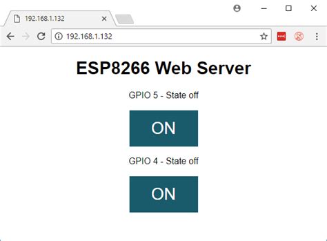 Wifi My Esp8266 Web Server Is Only Displaying Text Even After