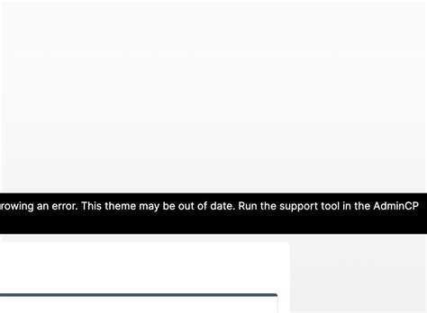 Templete Error Technical Problems Invision Community