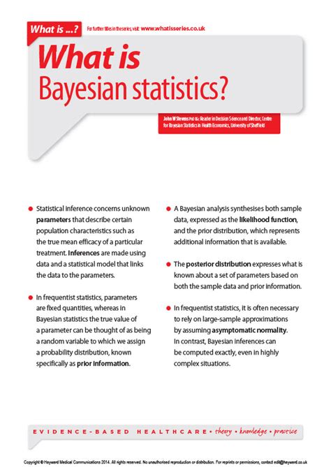 What Is Bayesian Statistics Whatis Series