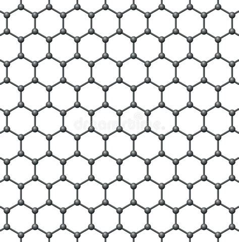 Graphene Single Layer 3d Schematic Molecular Structure Stock Vector Graphene Single Layer 3d Schematic Molecular Structure Stock Vector