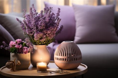 Premium Photo Aromatherapy Zen Diffuser On Wooden Shelf
