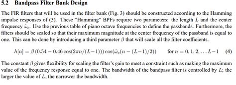Solved The Fir Filters That Will Be Used In The Filter Bank Chegg
