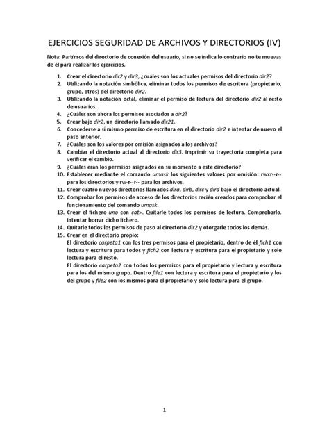 Ejercicios Linux 4 Enunciado Pdf