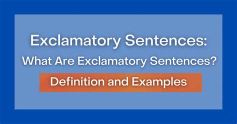 Exclamatory Sentences What Are Exclamatory Sentences Definition And Examples