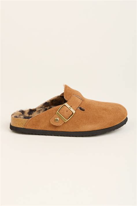 Womens Brown Chestnut Buckle Slipper Brakeburn