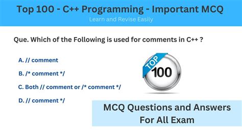 Top 100 C Mcqs C Programming Mcq Questions And Answers For All Exam Cse Gyan Youtube