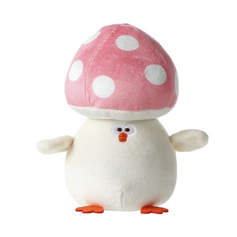 Miniso Mushroom Chick Plush Toy Pink Mushroom Cap Shopee Philippines