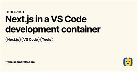 Nextjs In A Vs Code Development Container