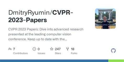CVPR 2023 Papers Sections 2023 Main Vision And Graphics Md At Main