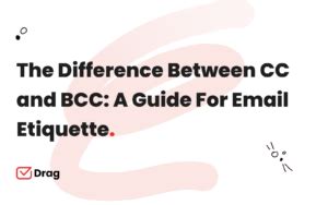 The Difference Between CC And BCC A Guide For Email Etiquette