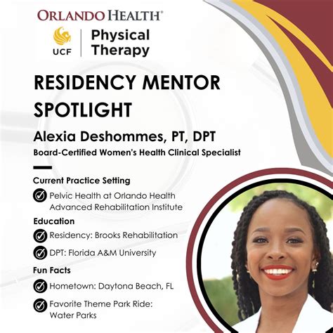 Spotlight On Womens Health Residency Mentor Dr Alexia Deshommes Pt Dpt Wcs Alexia Is A