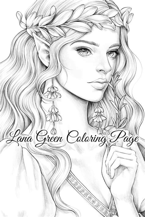 Pin On Lana Green Coloring Page
