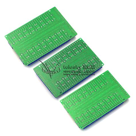 16 way relay module low level trigger dual pcb bidirectional terminal