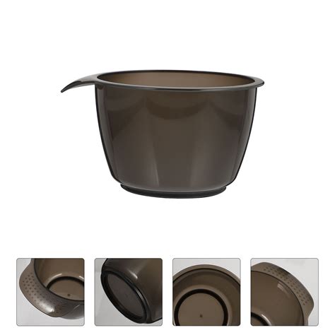 Nuolux Hair Dye Bowl Set 2pcs Coffee 155x53x33in Storage Of Hair Dye