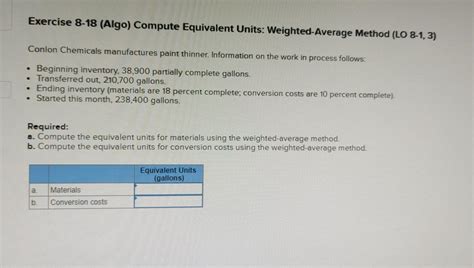 Solved Exercise 8 18 Algo Compute Equivalent Units