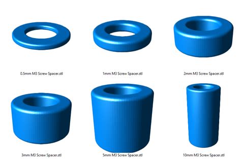 M3 Screw Spacer By Jer Download Free Stl Model