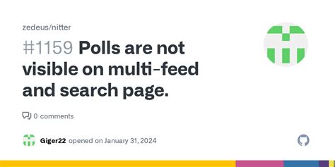 Polls Are Not Visible On Multi Feed And Search Page Issue Zedeus Nitter GitHub